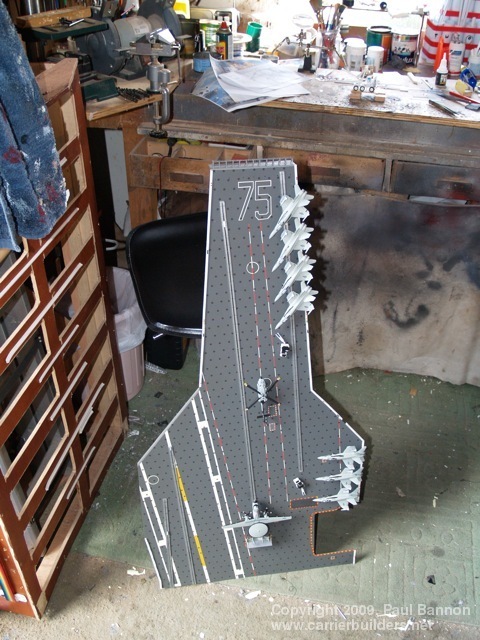 Scratchbuilt 1:144 Scale CVN-75: Part 3: Flight Deck, Hangar Deck, and ...