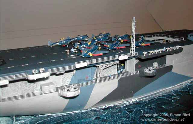 USS Franklin CV-13 by Simon Bird