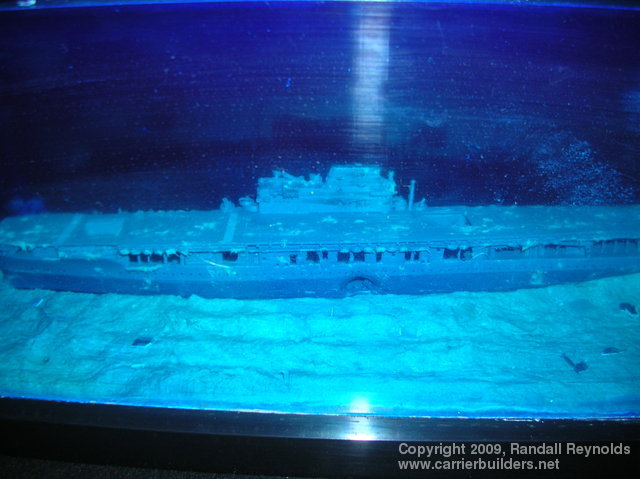 USS Yorktown CV-5 as she sits today at the bottom of the Pacific Ocean.