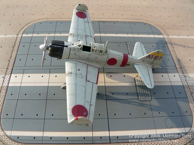 Mitsubishi A6M2b "Zero" on Akagi Deck