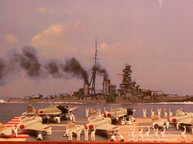 Mitsubishi A6M2b "Zero" on Akagi Deck