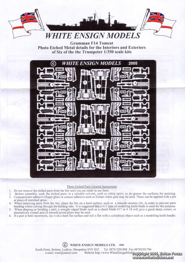 Grumman F-14 Tomcat 1/350, PE 3573